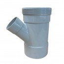 100mm x 50mm x 45 Deg Junction F&F Dwv Pvc