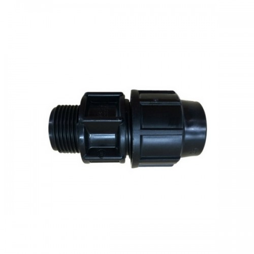25P X 25mm Male BSP Adaptor Plasson Metric Poly