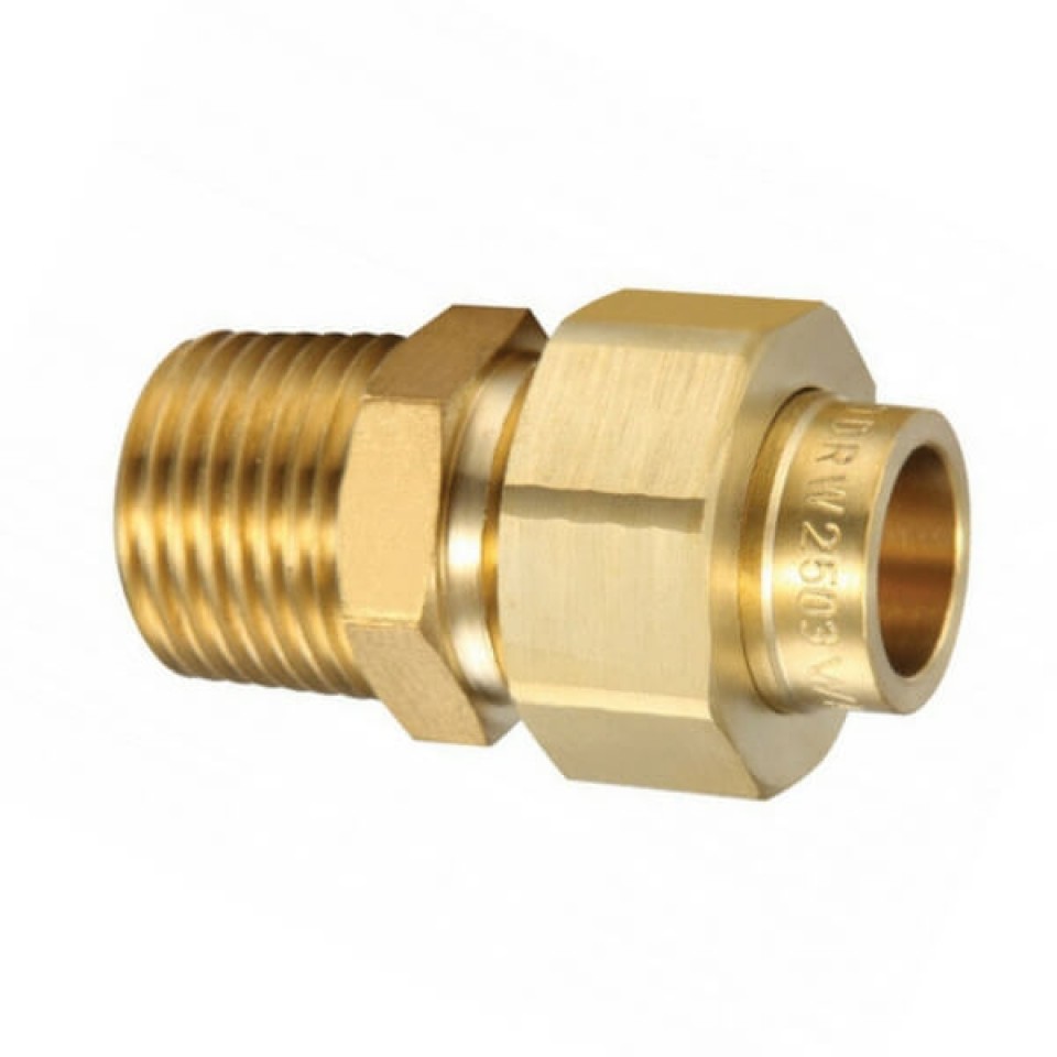 32mm Male X 32C Capillary Brass Barrel Union BSP W69