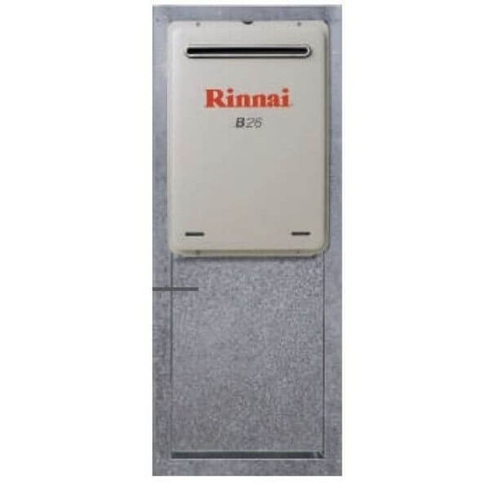 Rinnai Infinity RBOX04L Lockable Recess Box Zinc Steel Suits Builders ...