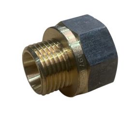 20mm X 15mm Brass Socket Male x Female BSP