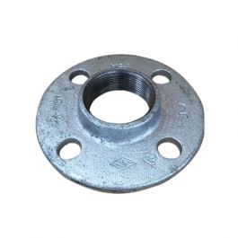 25mm Flange Round Drilled Galvanised Mal BSP
