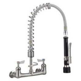 Cafe Wall Mount Pre Rinse Units, Tap & Spray Stainless 3Monkeez