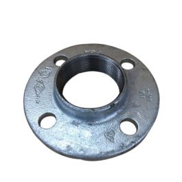 65mm Flange Round Drilled Galvanised Mal BSP