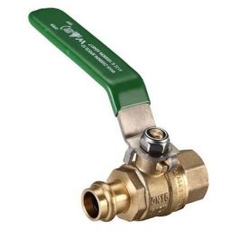 40mm Female X Copper Press Water Ball Valve Lever Handle Watermark