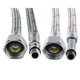 Mixer Tap Hoses Stainless PEX Core M10 Male X 1/2" BSP Female 500mm ...