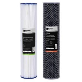 Puretec Basic PS3 Water Filter Cartridge Kit 20" PP05LD2, ML10LD2-DP