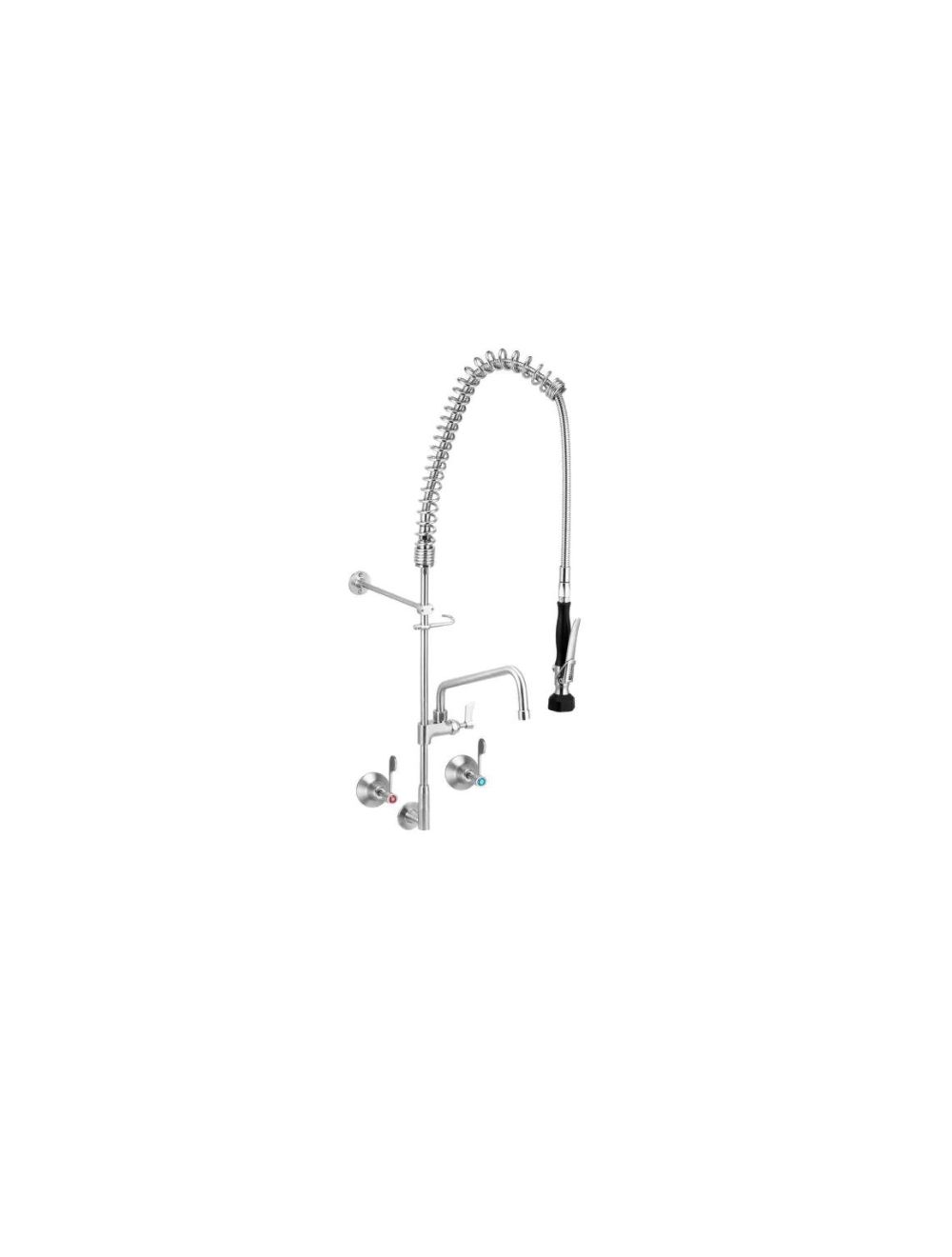 Clean A Jet Wall Mount Pre Rinse Tap 12" Pot Filler & Spray With Wall ...