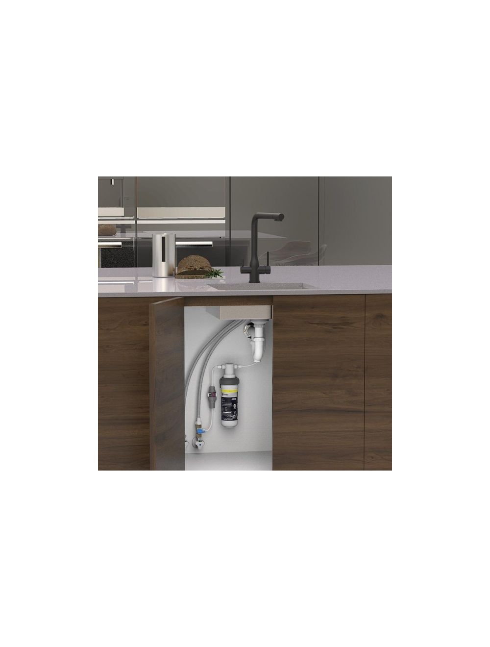 Puretec Z1-E20-MB Matt Black Tripla Elite 3 Way Kitchen Mixer Tap ...