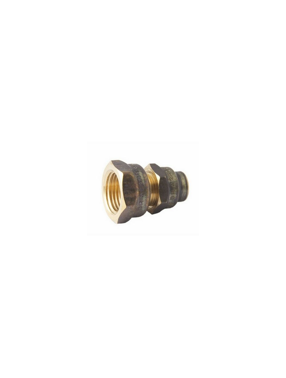COPPER COMPRESSION BRASS UNION FEMALE x COMPRESSION - 20FI x 20C (3/4 x ...